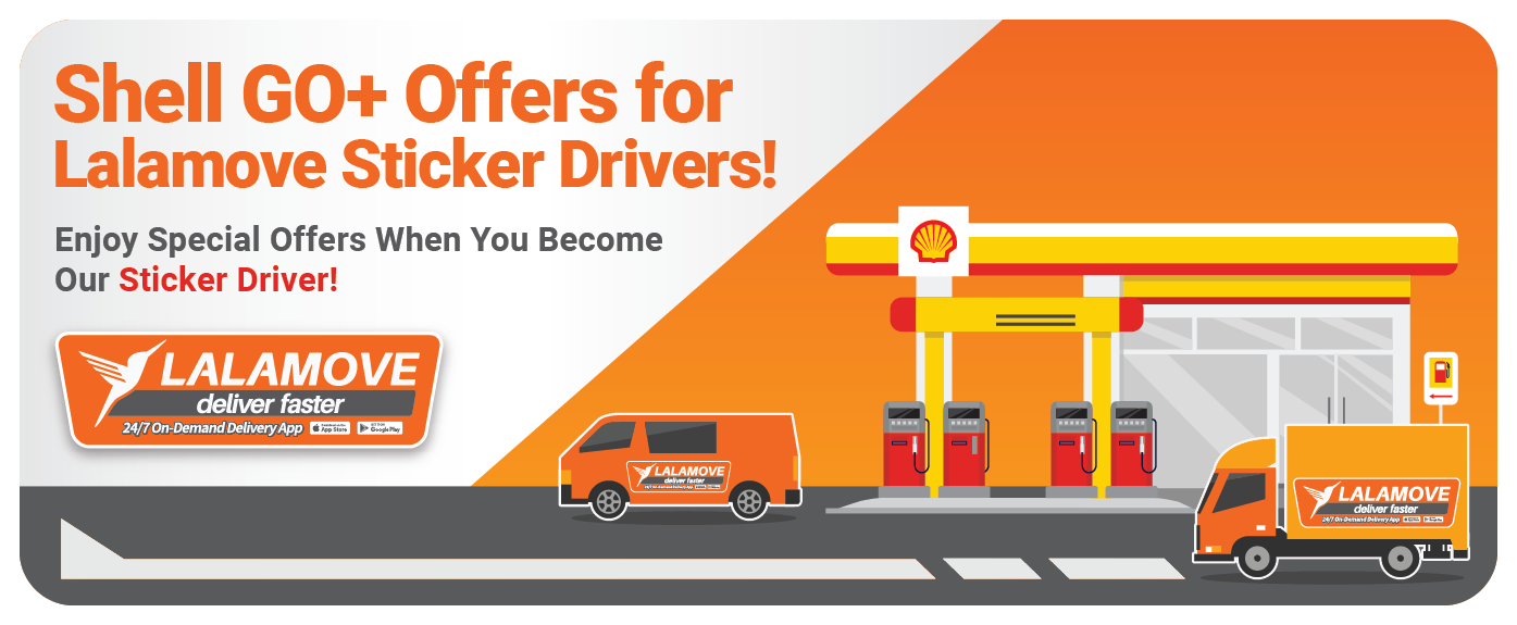 Lalamove Sticker - Shell X Lalamove - Fuel Discount